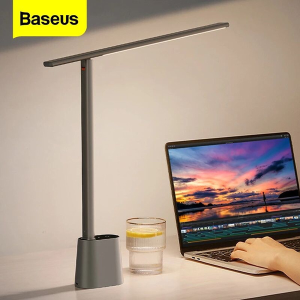Baseus LED Table Lamp Smart Auto Brightness Bedroom Bedside Office ...