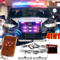 4IN1 Flash Bang Lights LED Car Flashing Emergency Strobe Light Warning ...