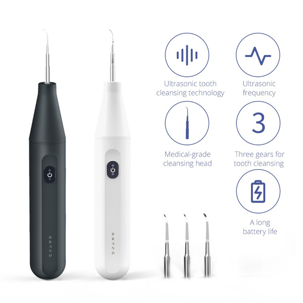 Portable Electric Ultrasonic Dental Scaler Tooth Calculus Tool Sonic ...