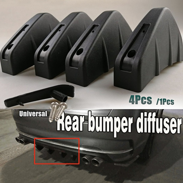 4PCS/1pcs Universal Car Chassis Protection Rear Surround Spoiler Rear ...