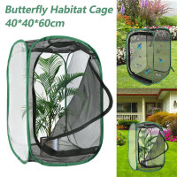 Green Collapsible Insect Cage Mesh Insect Habitat Cage Butterfly Mantis ...