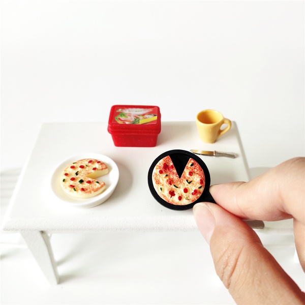 1:12 Dollhouse Mini Pizza Pan & Cheese Box Miniature Food Ob11 Model ...