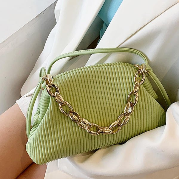 Branded Hand Pouch Luxury Women Handbags Fashion Cloud Clutch Purse ...