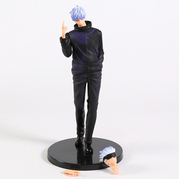 Anime Figurine Jujutsu Kaisen Figure Standing Gojo Satoru Change Head ...
