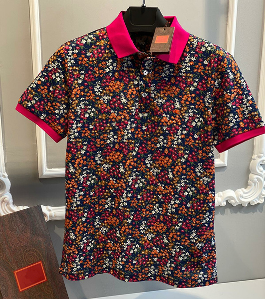 ITALIAN MEN STYLE MILANO FASHION PAISLEY POLO SHIRT | Wish