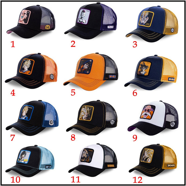 Men's Women's Cartoon Anime Hats Caps Dragon Ball Z Goku Vegeta Frieza ...