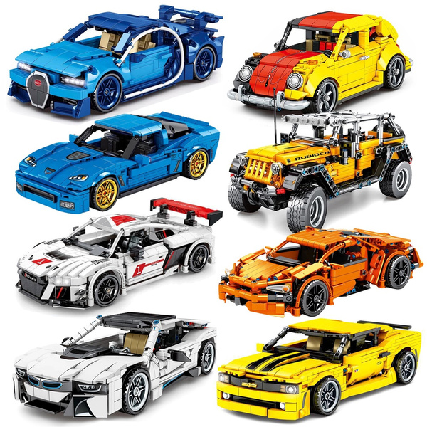 Creator City Block Race Car Model Set Racing Car Building Brick High ...