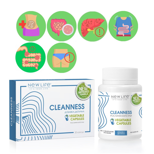 Cleanness Capsules New Life - Dietary Supplement (strong Anti-parasitic ...