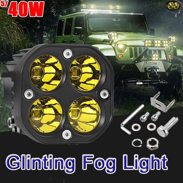 Led Work Light of Square Car Super-bright Spotlights on the front Bars ...
