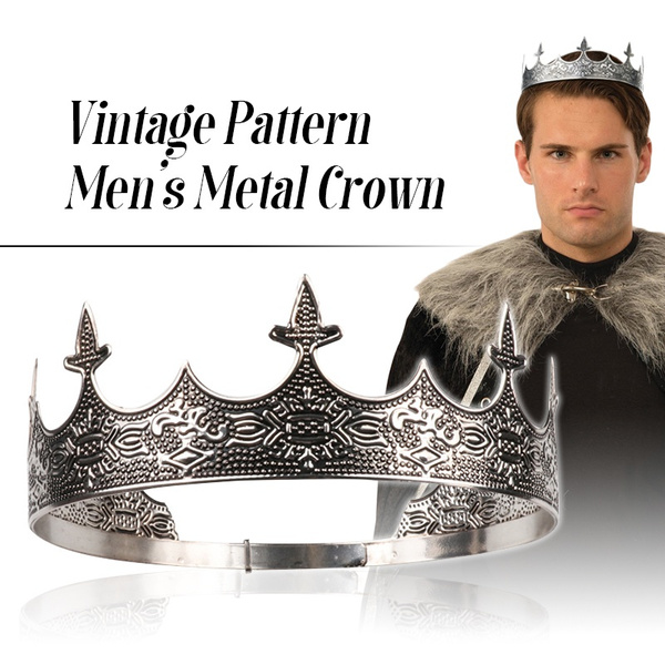 King Crown Men's Crown for Prom King Party Decorations Royal Medieval ...