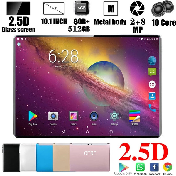 QERE tablet android 9.0 ten core 10.1 inch 2560*1600 8G+512G wifi dual ...
