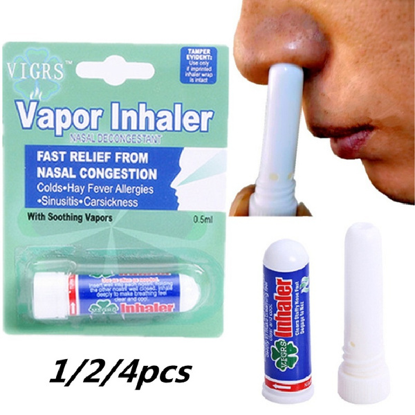1/2/4PCS Vigrs Vapor Inhaler Portable Menthol Non-Medicated Nasal ...