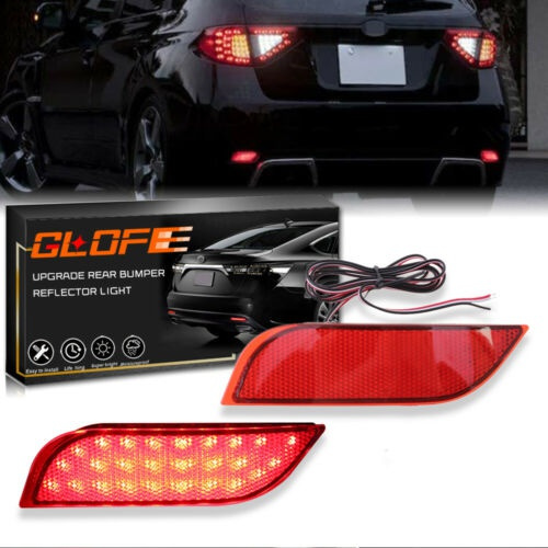 26 Red LED Rear Bumper Reflector Lights For Subaru WRX/STI Impreza XV ...