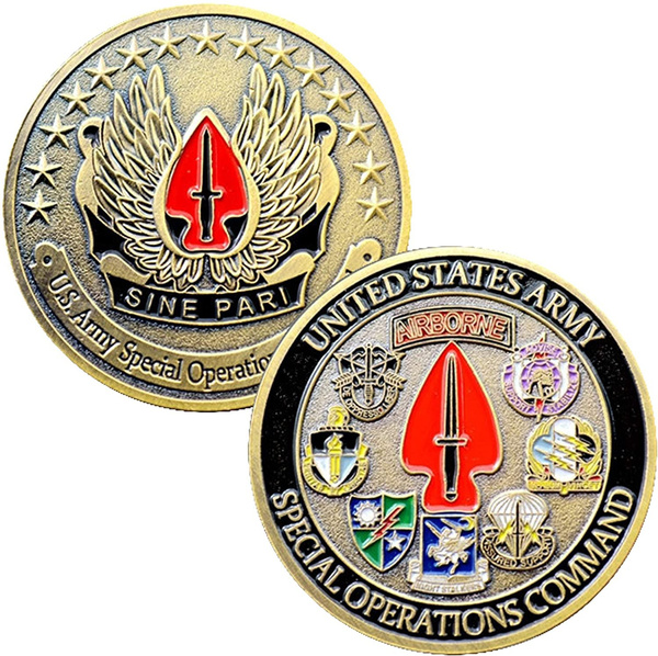 Army Airborne Coin Special Operations Command Challenge Coins | Wish