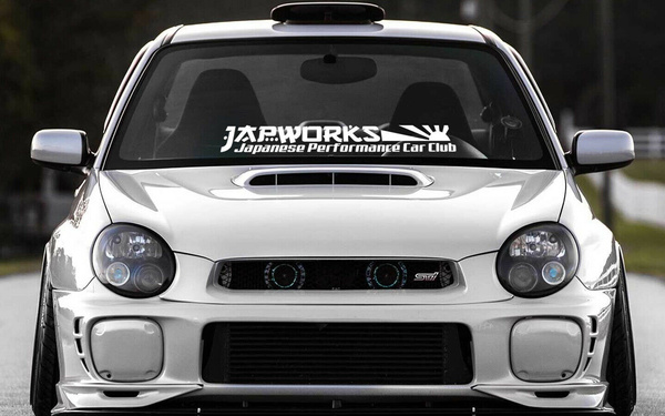 Japwors Japanese Performance Club JDM Banner Car Windshield Decal Vinyl ...
