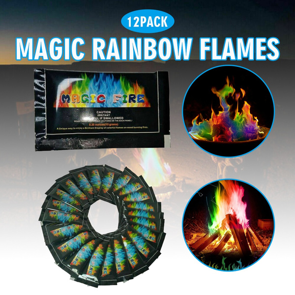 Newest 12pack Magic Neon Bonfire Sachets Fire Pit Changing Flames ...