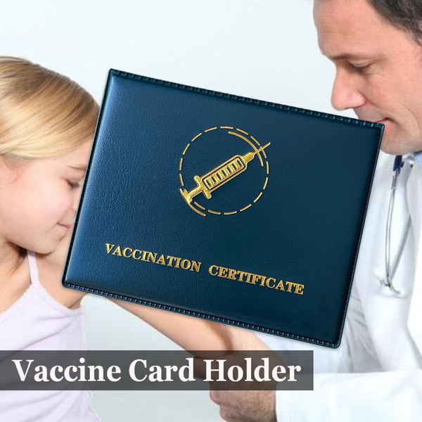 2021 1Pcs Vaccine Card Holder To Protect Your CDC Vaccine Card 4x3 PU ...