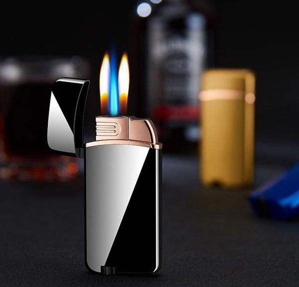 Grinding Wheel Three Torch Turbo Lighters Metal Funny Gas Lighter Jet ...