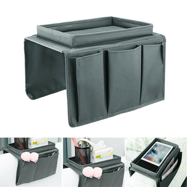 Sofa Chair Arm Rest Organiser Tray Armchair Caddy Storage Holder 4 Tidy ...