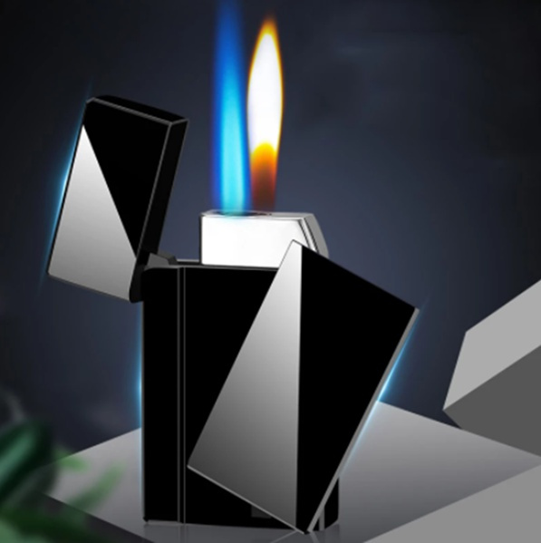 Magic Flame Metal Lighters Cigar Smoking Cigarettes Accessories Turbo ...
