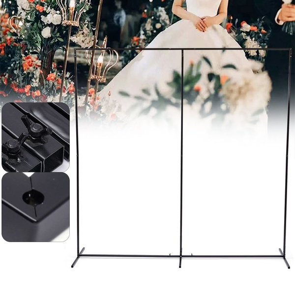 Wedding Flower Backdrop Wedding Arch Floral Display Rack Stand Black 2 ...