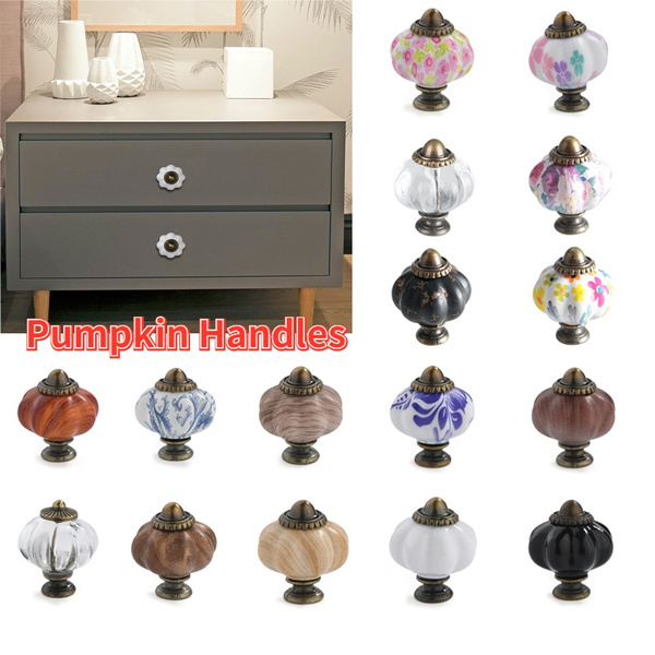 17 Styles Pumpkin Door Handles Cabinet Cupboard Wardrobe Drawer Pulls ...