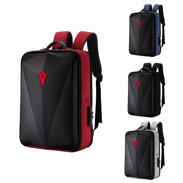 Hard Shell Laptop Backpack Anti-Theft Waterproof Business Travel ...