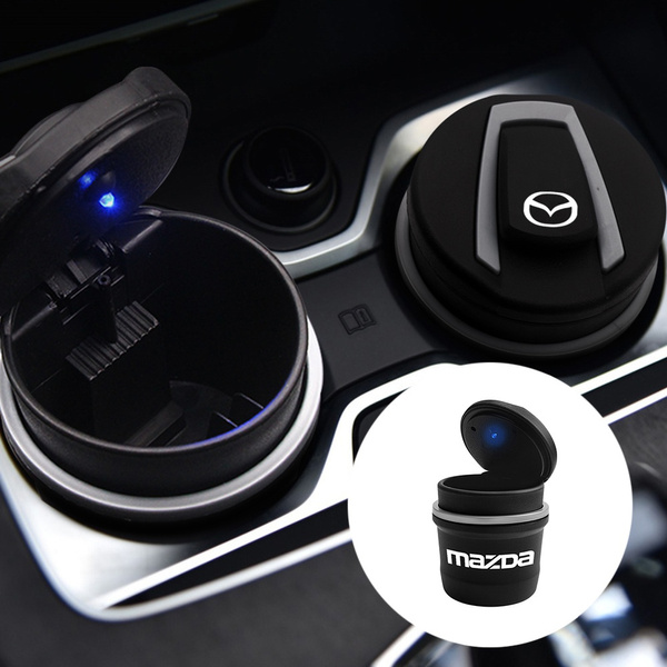 1Pc LED Lights Universal Car Ashtray Cigarette Ash Holder Storage Cup ...