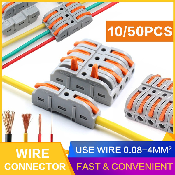 Mini Fast Wire Cable Connectors Universal Compact Conductor Spring ...