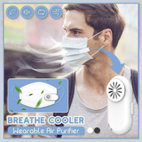 Breathe Cooler Wearable Air Purifier Face Mask Fan Outdoor Sports ...