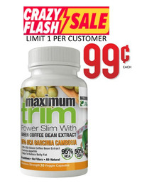 Max Trim: Garcinia Cambogia + Green Coffee Bean Extract, 30 ct | Wish