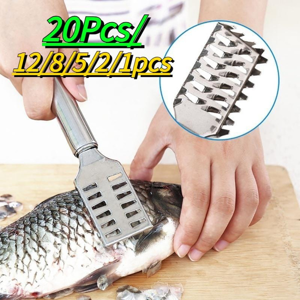 20/12/8/5/2/1Pcs Stainless steel fish scale planer, manual fish scale ...