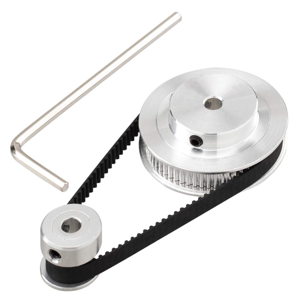 GT2 Synchronous Wheel 20&60 Teeth 5mm Bore, Aluminum Timing Pulley with ... GT2 Synchronous Wheel 20&60 Teeth 5mm Bore, Aluminum Timing Pulley with ...
