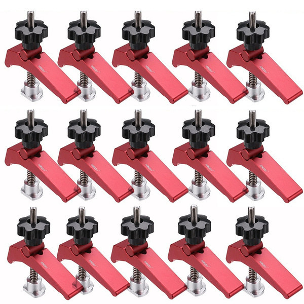 2 Types Slide Slot Track Stopper Woodworking Positioning Limiter Wood ...