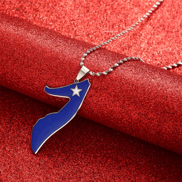 Somalia Map Necklace for Women Girl Gold Color Jewelry Soomaaliya ...