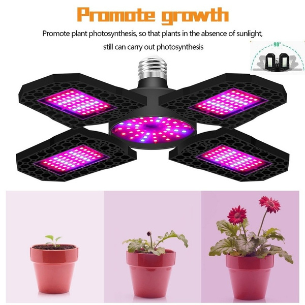 LED Plant Grow Light 100W 120W 150W E26/E27 LED Growth Light with 4 ...