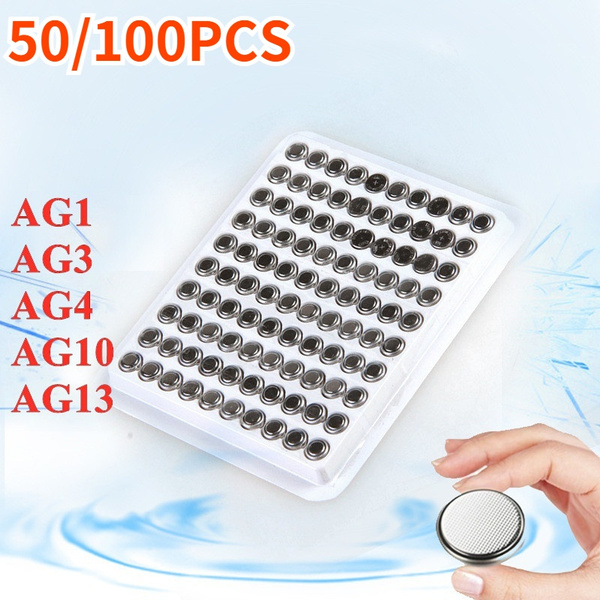 50/100Pcs Button Cell Battery AG1 364 LR621 SR621SW AG3 GP192 LR41 ...