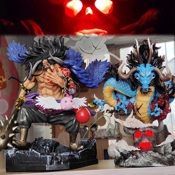 2 Styles Anime One Piece Sculpture Four Emperors Beastized Kaido Kaido ...