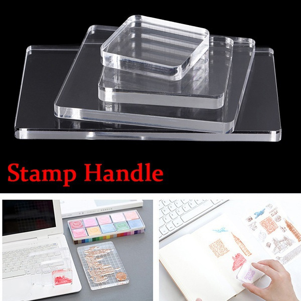 1PC Transparent Stamping Tools Album Scrapbooking Clear Stamp Block ...