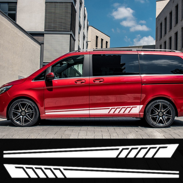 2PCS Car Side Door Stickers For Mercedes Benz Vito V Class W447 V260 ...