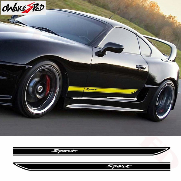 Car Stickers Door Side Skirt Decor Decals For-Toyota Supra Celica Supra ...