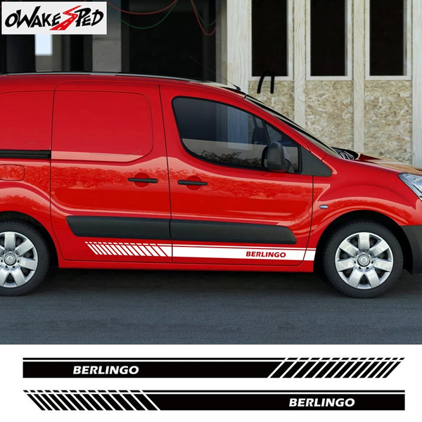Car Door Side Skirt Stripes Decor Sticker For Citroen Berlingo M XL ...