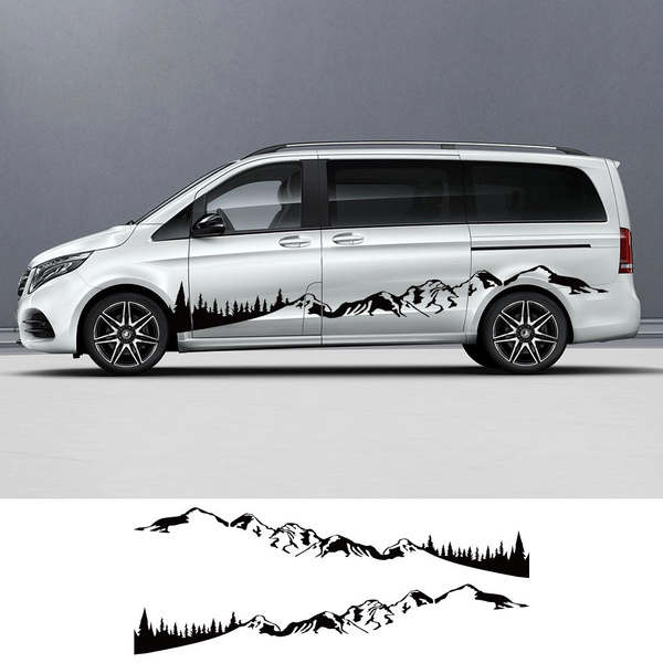2Pcs/Lot Car Stickers For Mercedes Benz Vito V Class W447 Viano WV639 ...