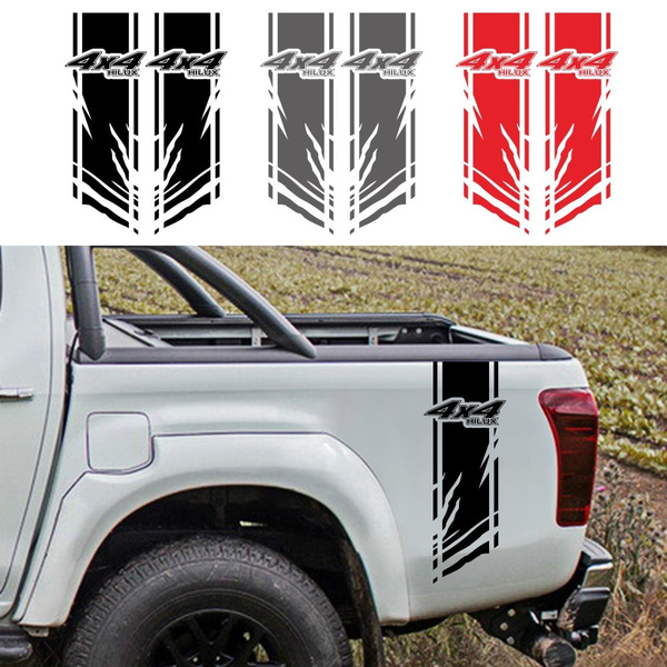 2PCS Toyota HILUX Revo or Vigo trunk to the rear of the car stickers ...