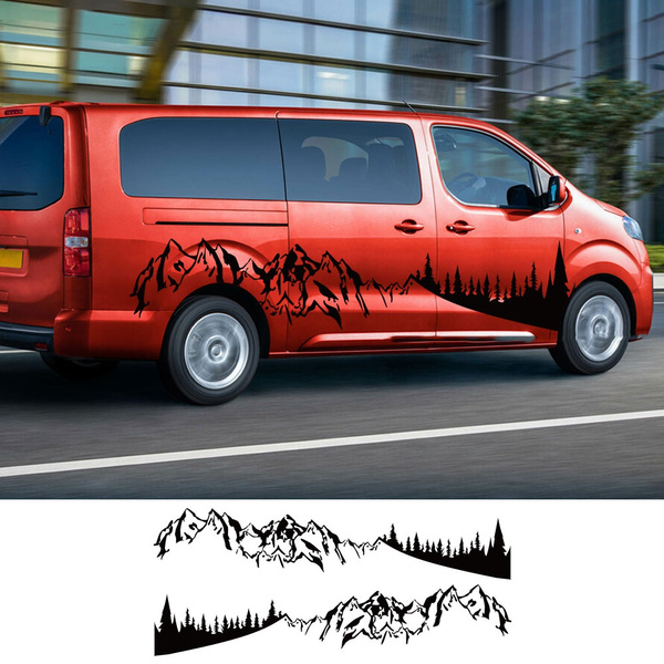 2PCS Car Stickers For Peugeot Traveller Opel Zafirt Life Carosserie ...