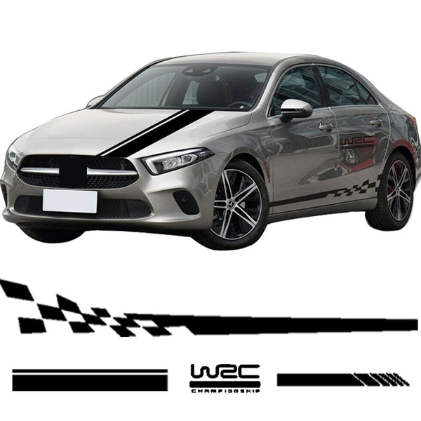 Car Side Stripes Long Stripe Auto Vinyl Film Wrap Stickers Automobiles ...