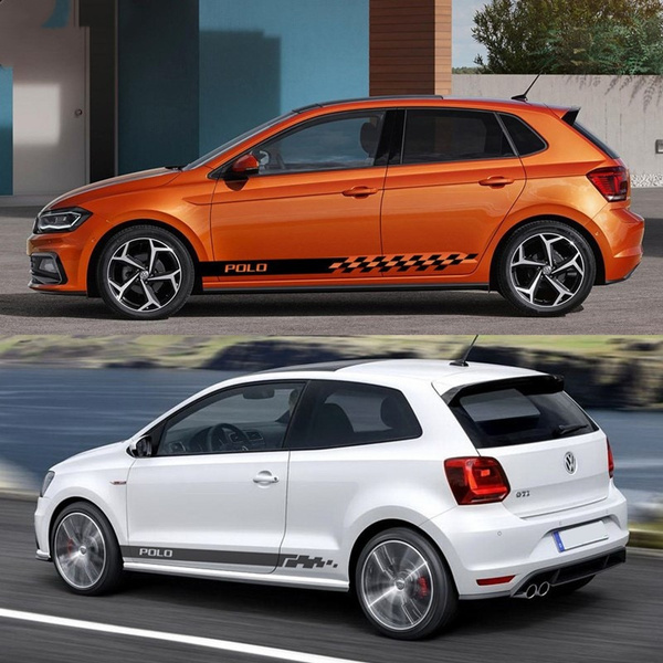 Vinyl Decals Sport Styling Stripes Car Door Side Skirt Sticker Auto ...