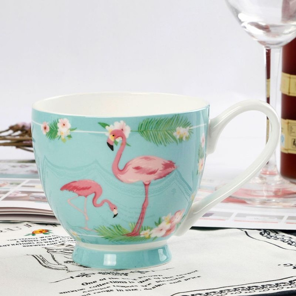 Flamingo Afternoon Tea Coffee Cup | Wish