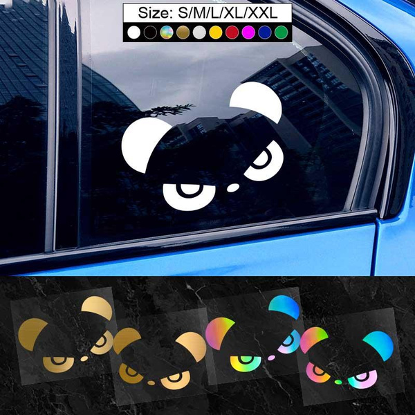 2PC Lovely Panda Car Stickers Car Body Window Bumper Waterproof Vinyl ...