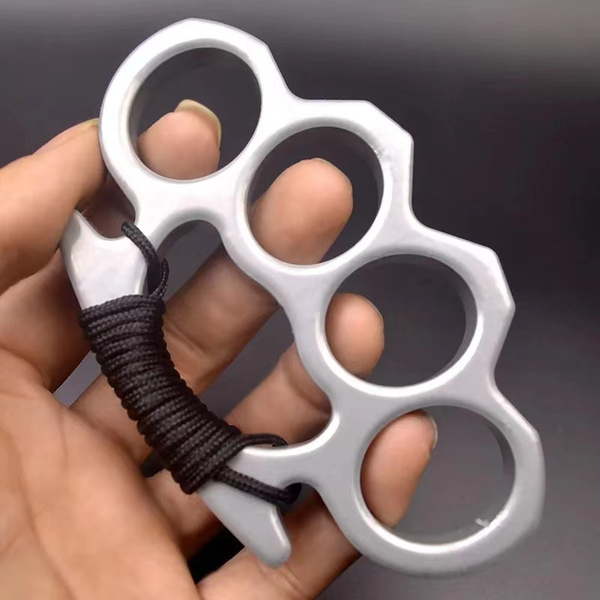 2024 New Brass Knuckles Tactical Survival Multi-Functional Self Defense ...